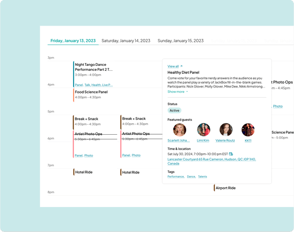Eventeny's Program Management